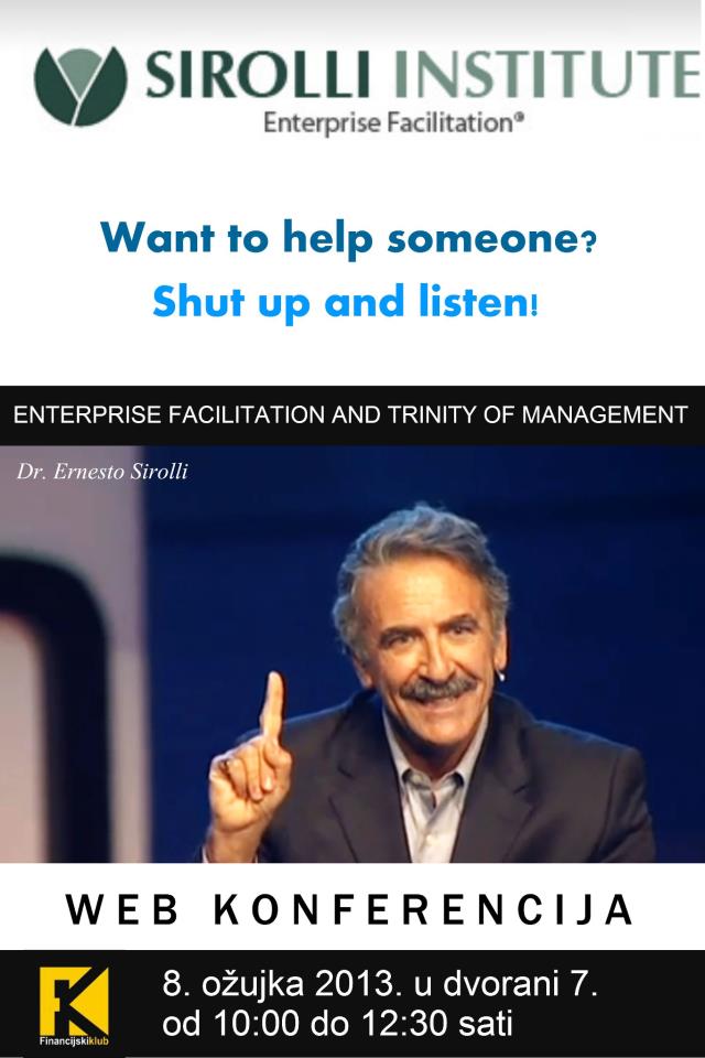 Webcast predavanje by Sirolli Institute - Financijski klub